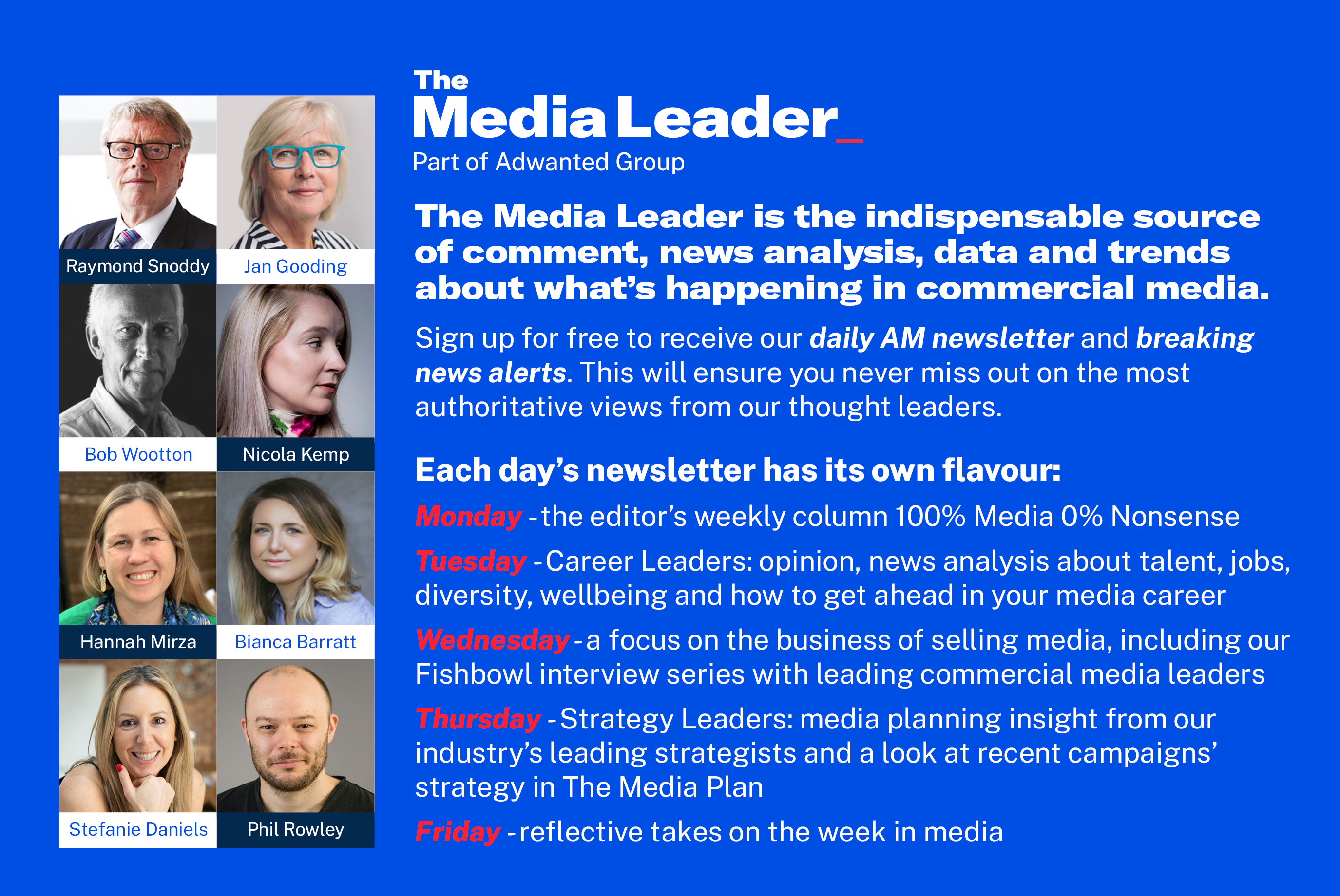 The Media Leader sign up